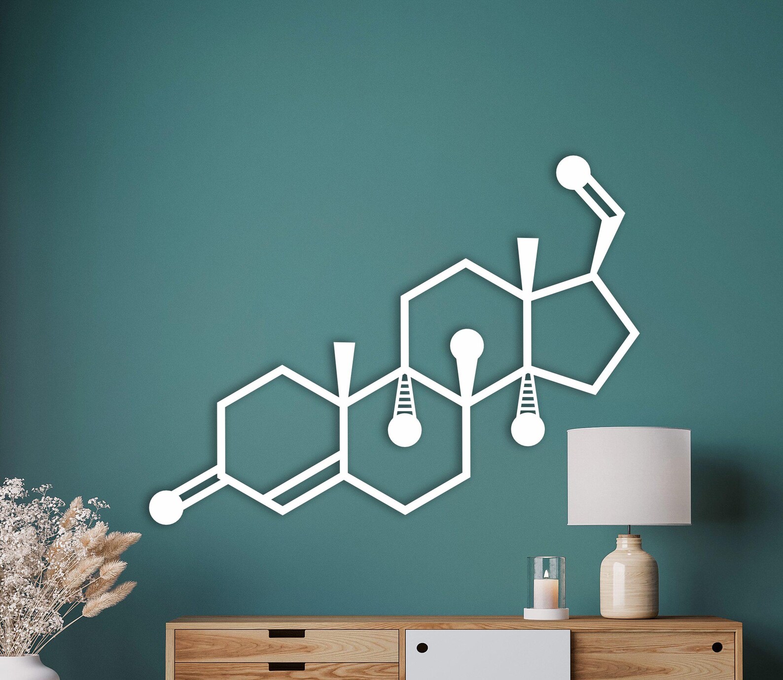 Progestrone Molecule Wooden Decor, Pregnancy Hormone, Chemistry ...