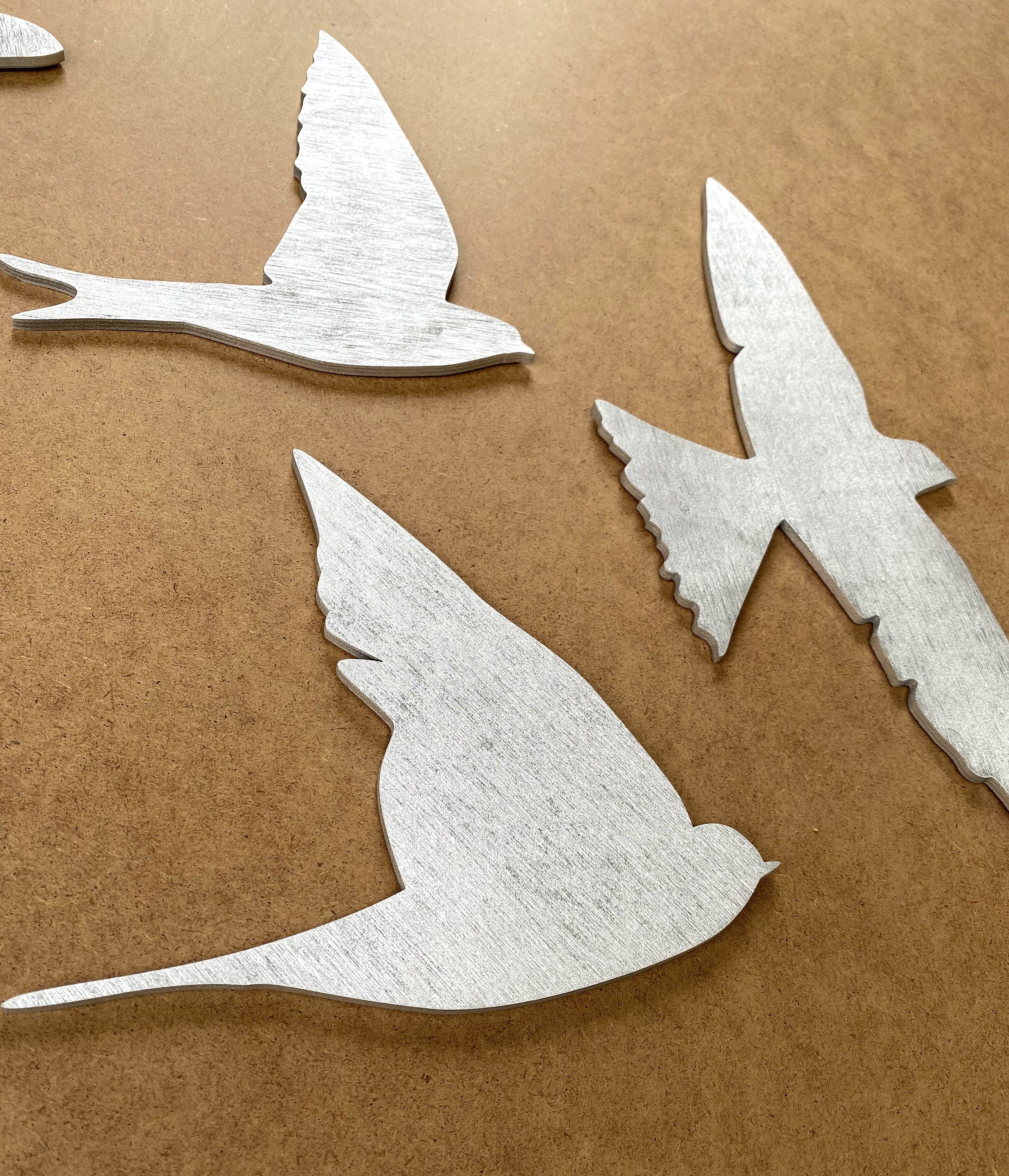 Flying Birds Wall Artwood Decorflock of Birdsswallow - Etsy