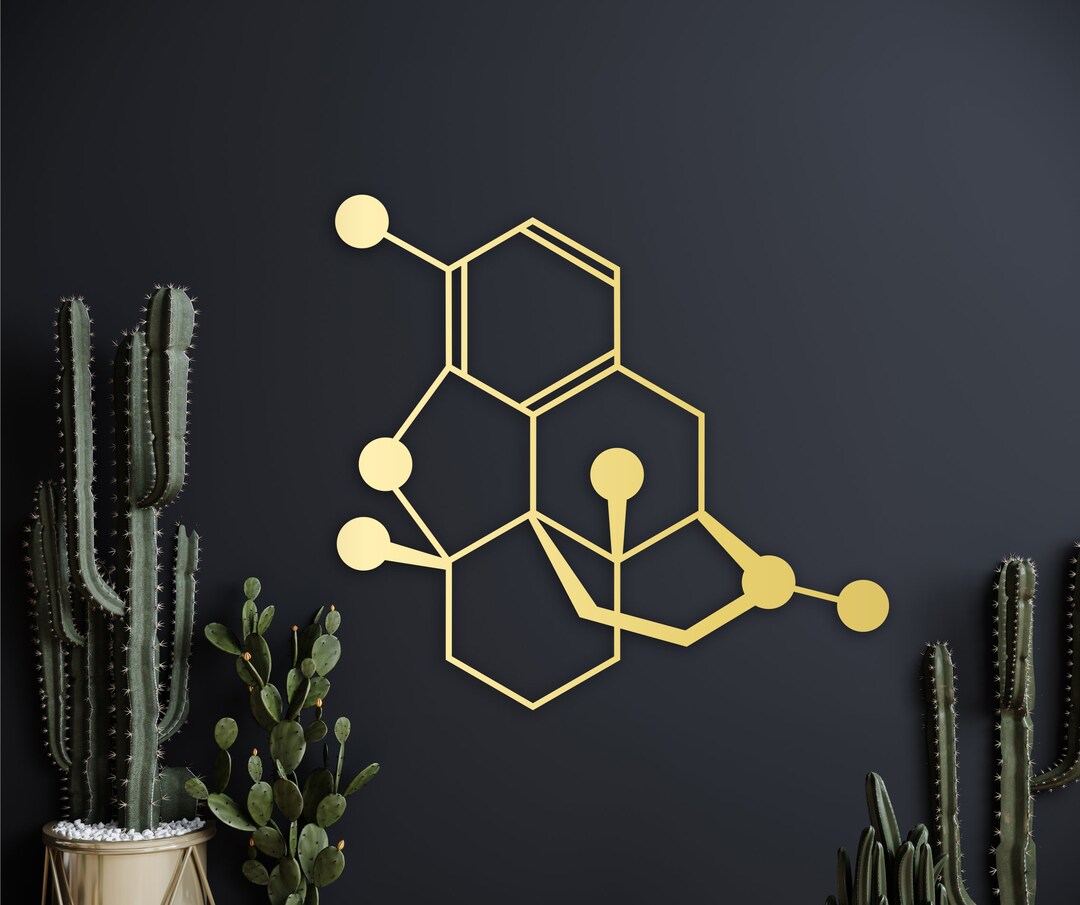 Desomorphine Wall Art, Chemical Wall Decor, Therapist Office Decor ...