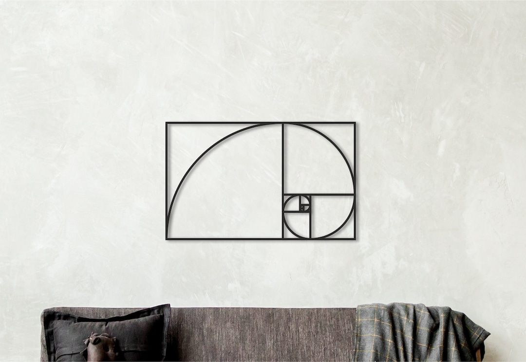 Fibonacci Spiral Math Classroom Decor Geometric Wood Wall - Etsy