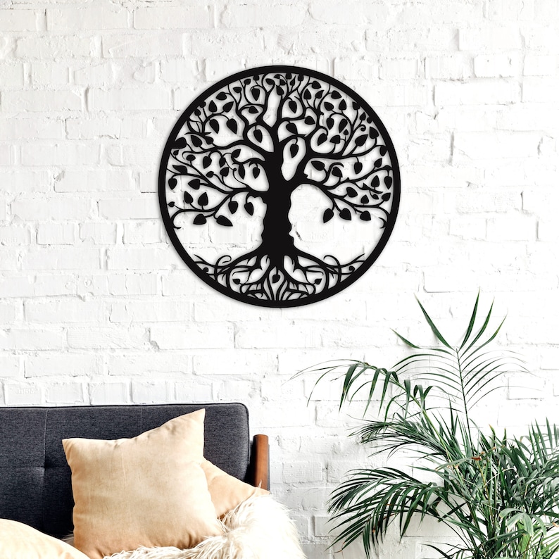 Celtic Tree of Life Wood Wall Art: Rustic Home Decor - Etsy