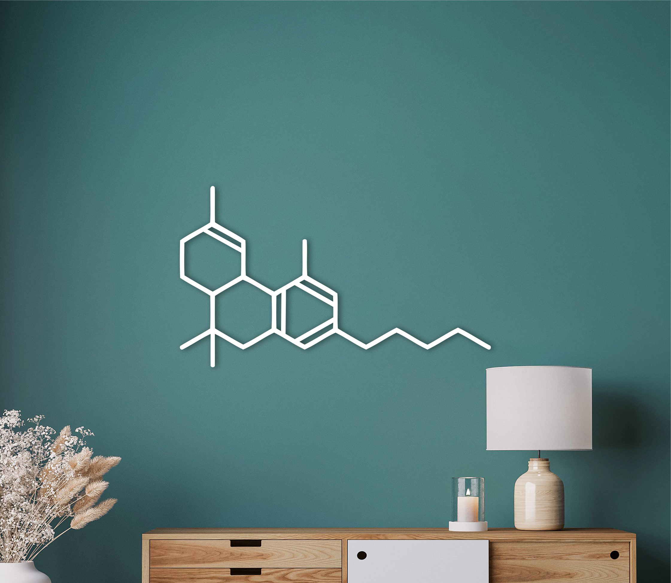 Thc Molecule, Tetrahydrocannabinol Wall Art, 420,marijuana,cannabis ...