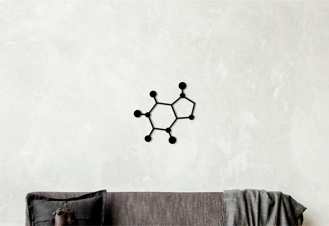 Caffeine Molecule Wall Art Wooden Decor Coffee Art Ideas - Etsy