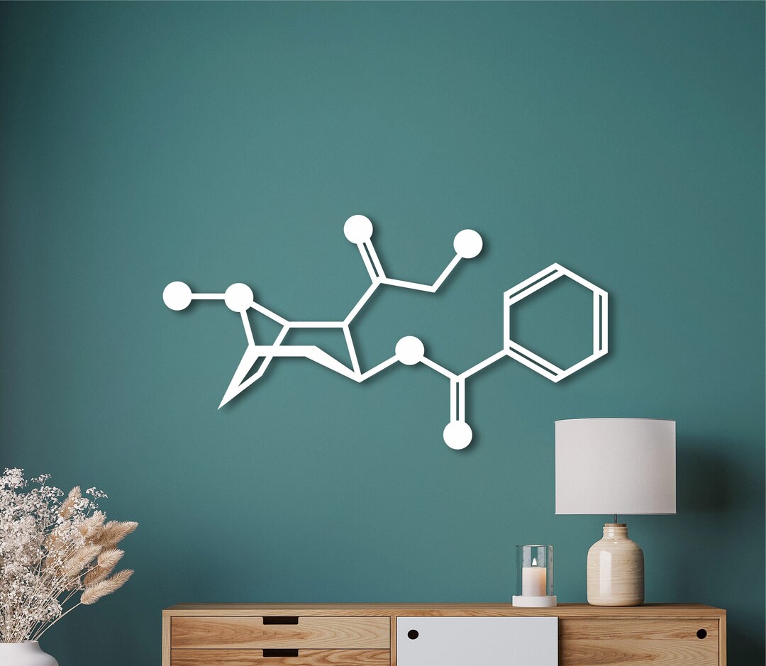 Cocaine Wall Art, Molecule Decor, Chemical Art, Drug Decor, Future ...