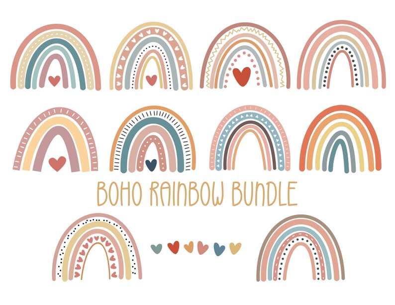Boho Rainbow Bundle - Etsy