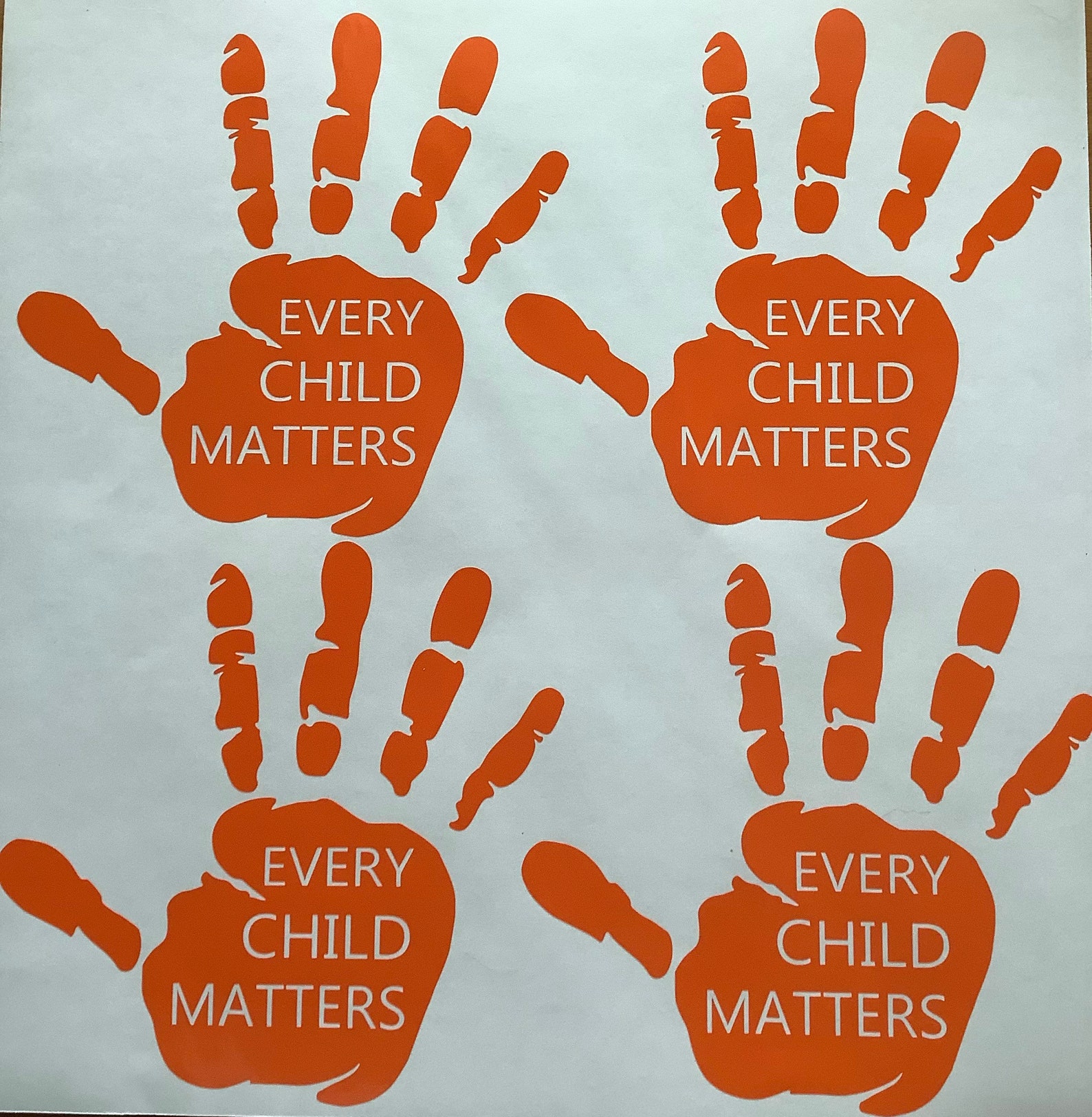 Every Child Matters Hand Print Decals Spread awareness and | Etsy