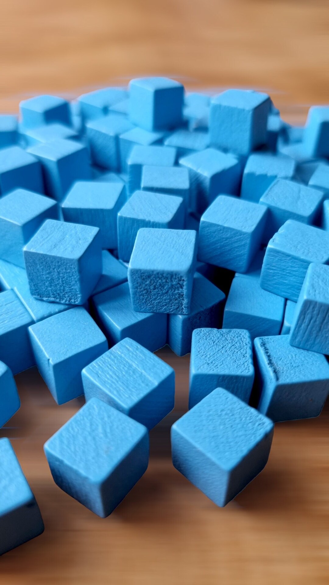 10mm Wooden Cubes ~ Board Game Pieces ~ Blue Wood Cube Tokens ...