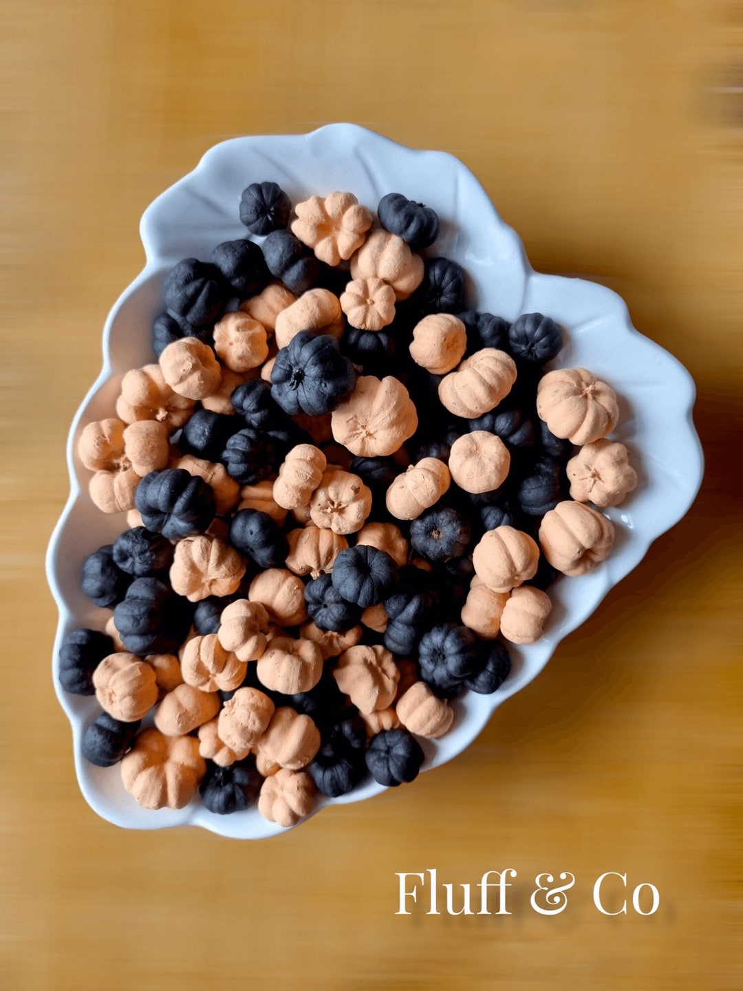 Putka Pods Mini Baby Pumpkin Mix Orange & Black for Craft Decoration ...