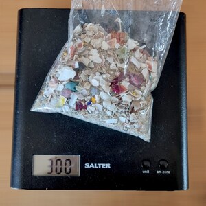 Decorative BEACH SAND With Tumbled Sea GLASS, Shell Fragments and ...