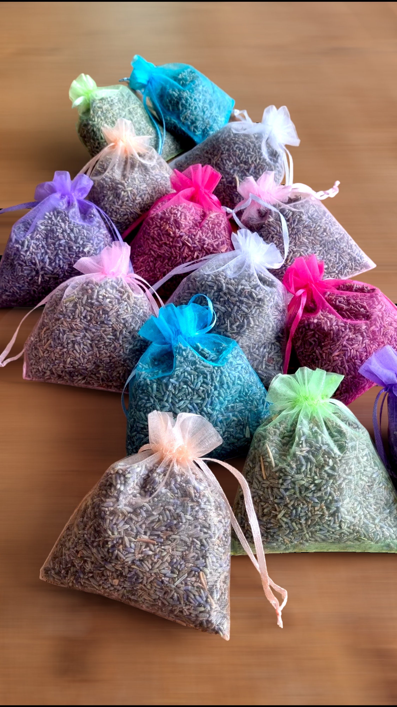 LAVENDER Sachets (20g) - Dried Lavender Flower Bags, Fragrant Lavender ...