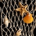 Hanging Fishing Net With Natural Sea Shells, Wooden Fish, Starfish Wall ...