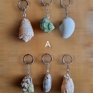 Mini Shell Keyring - Unique Seaside Theme Gift, Beach Style, Coastal ...