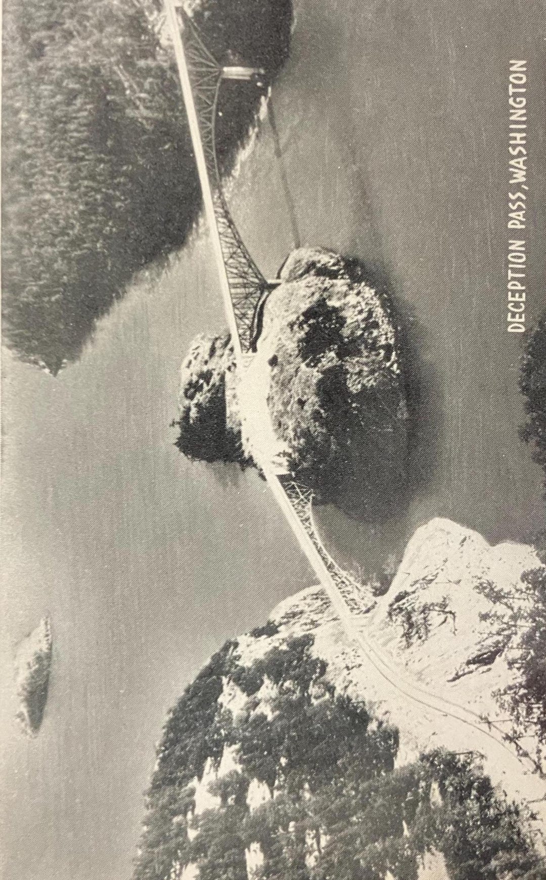 Deception Pass, Washington - Vintage Bridge Postcard - Real Photo ...