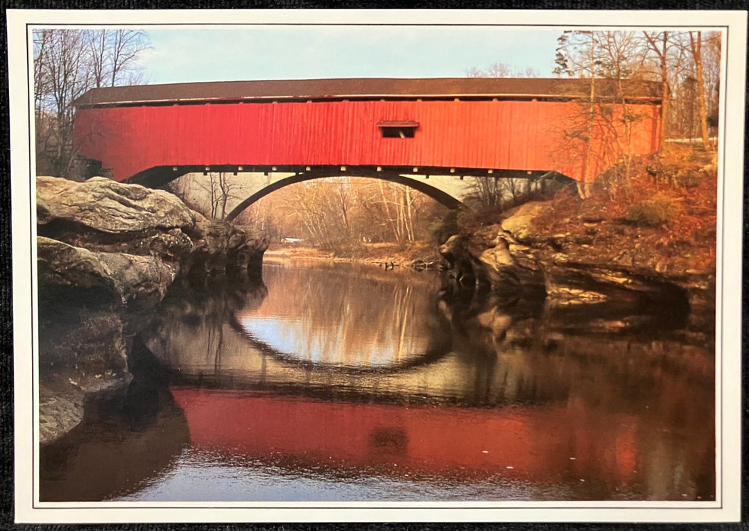 Indiana Photo by Darryl Jones - the Narrows Covered Bridge Spanning ...