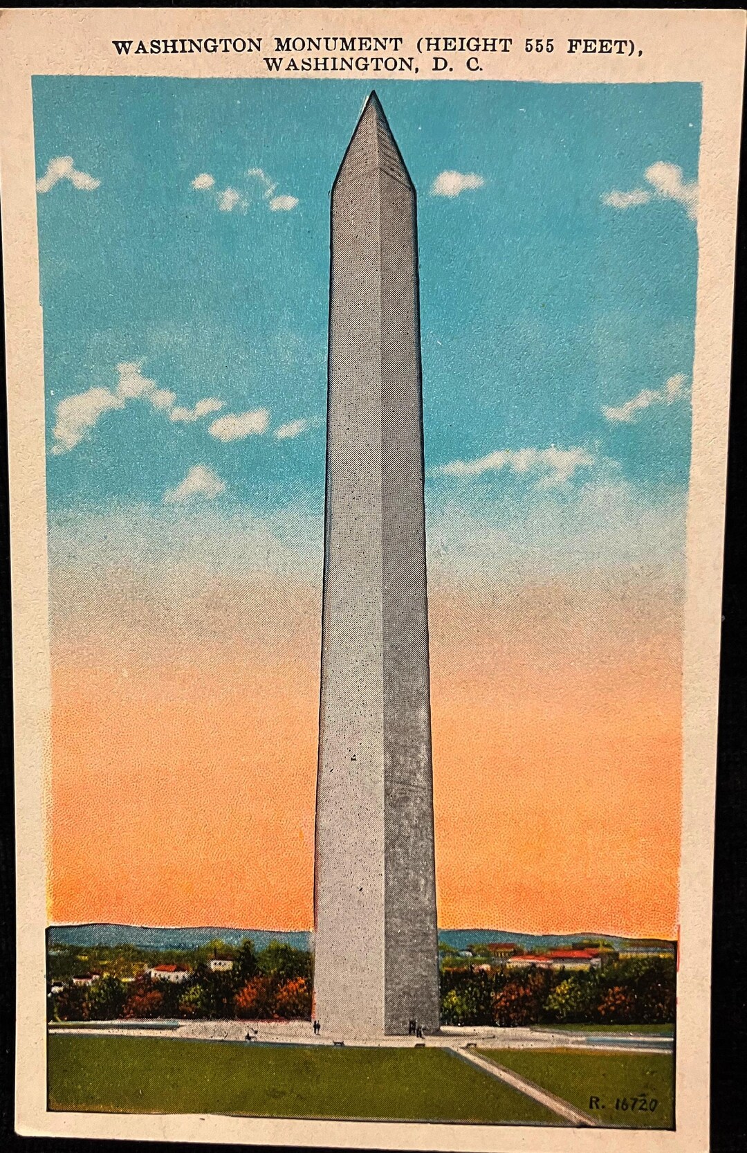 Washington Monument (height 555 Feet), Washington, D. C. - Vintage ...