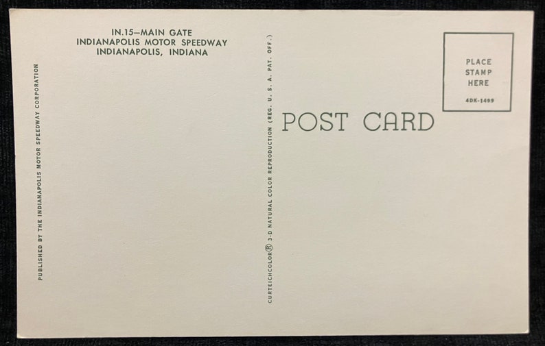 Indianapolis Motor Speedway 1950s - Indianapolis, Indiana - Vintage ...