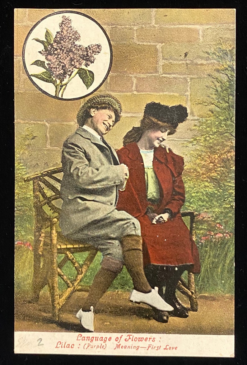 Language of Flowers: Lilac purple Meaning First Love - Etsy