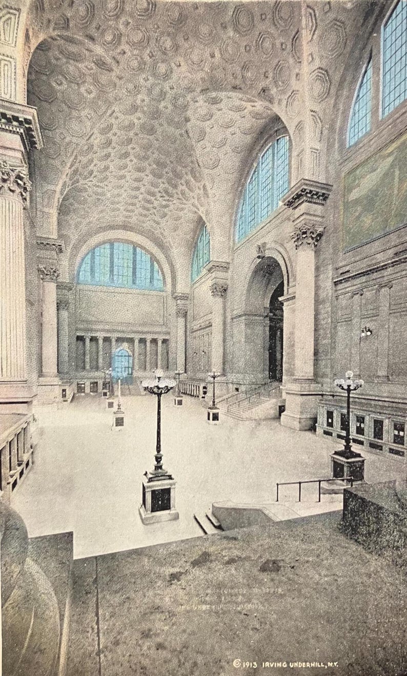 Pennsylvania R. R. Concourse, New York City - 1913 Irving Underhill ...