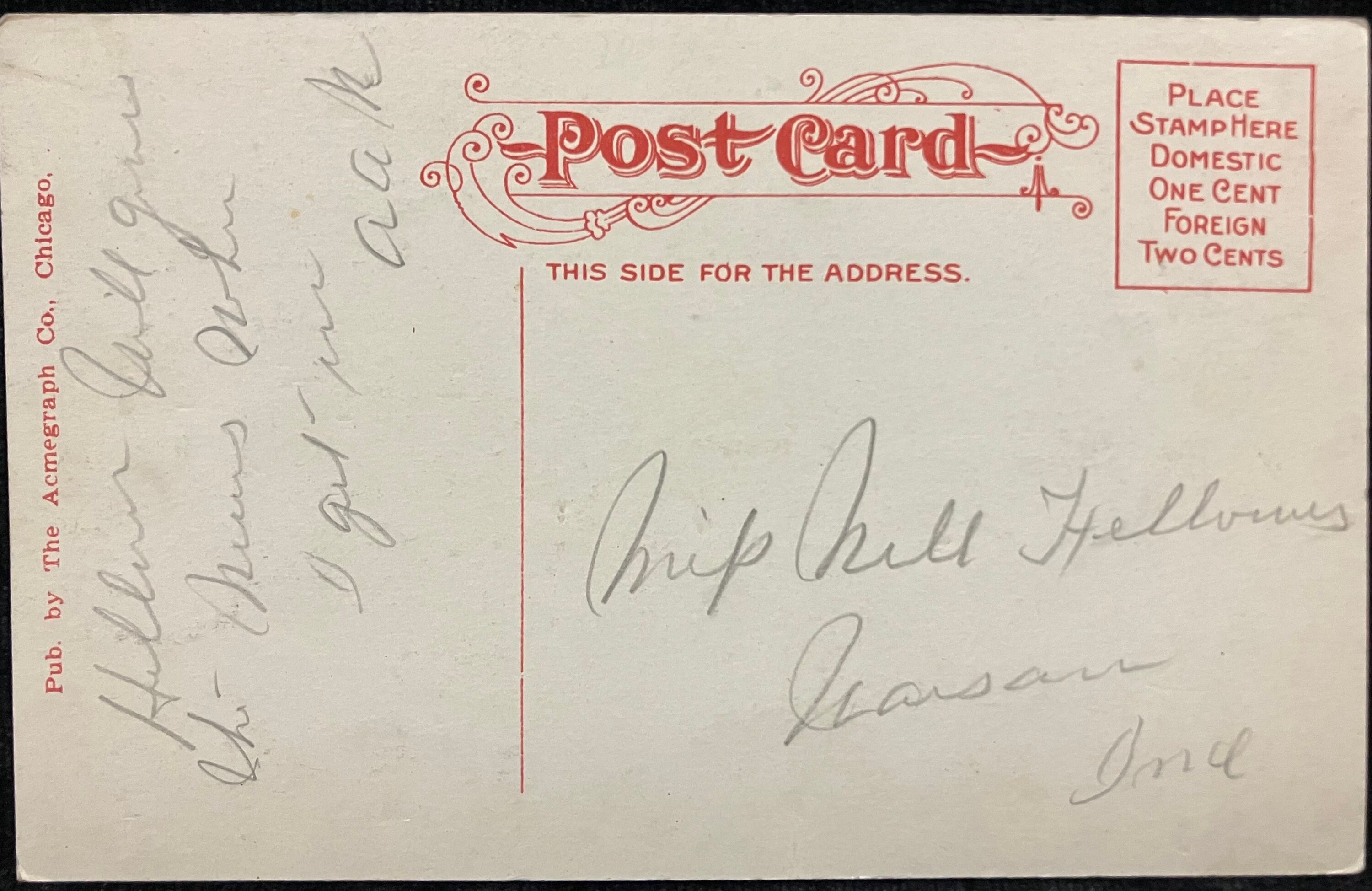 Campus, Notre Dame, Ind. Early Fall Photo Hand Tinted 1900 Photo ...