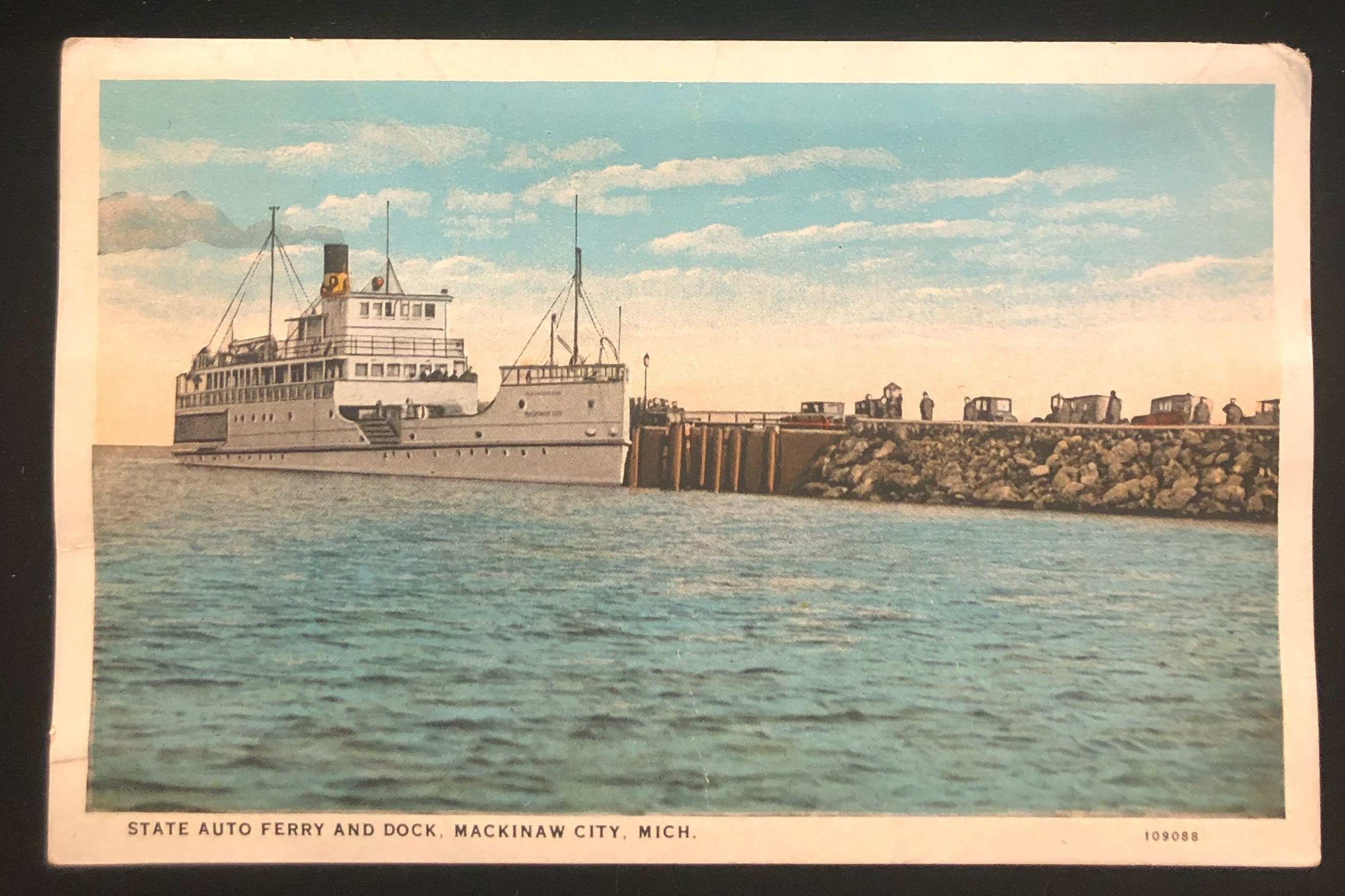 State Auto Ferry and Dock, Mackinaw City Michigan, Carmine 2 Cent ...