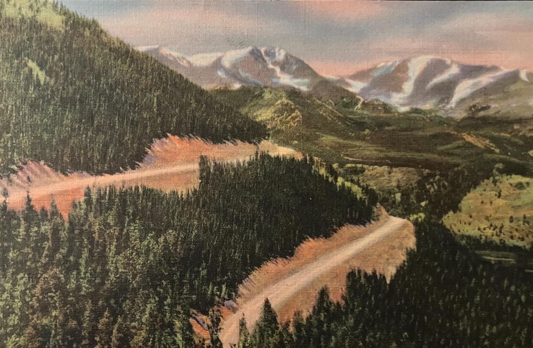 Mt. Ypsilon - Mummy Range - Colorado - Vintage Postcards - Etsy