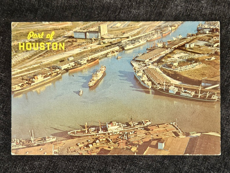 Port of Huston, Texas - Largest Port in the US in 1960s - Birds-eye ...