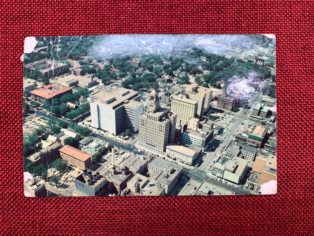 Aerial View of Rochester, Minnesota MN Vintage Plastichrome Postcard - Etsy