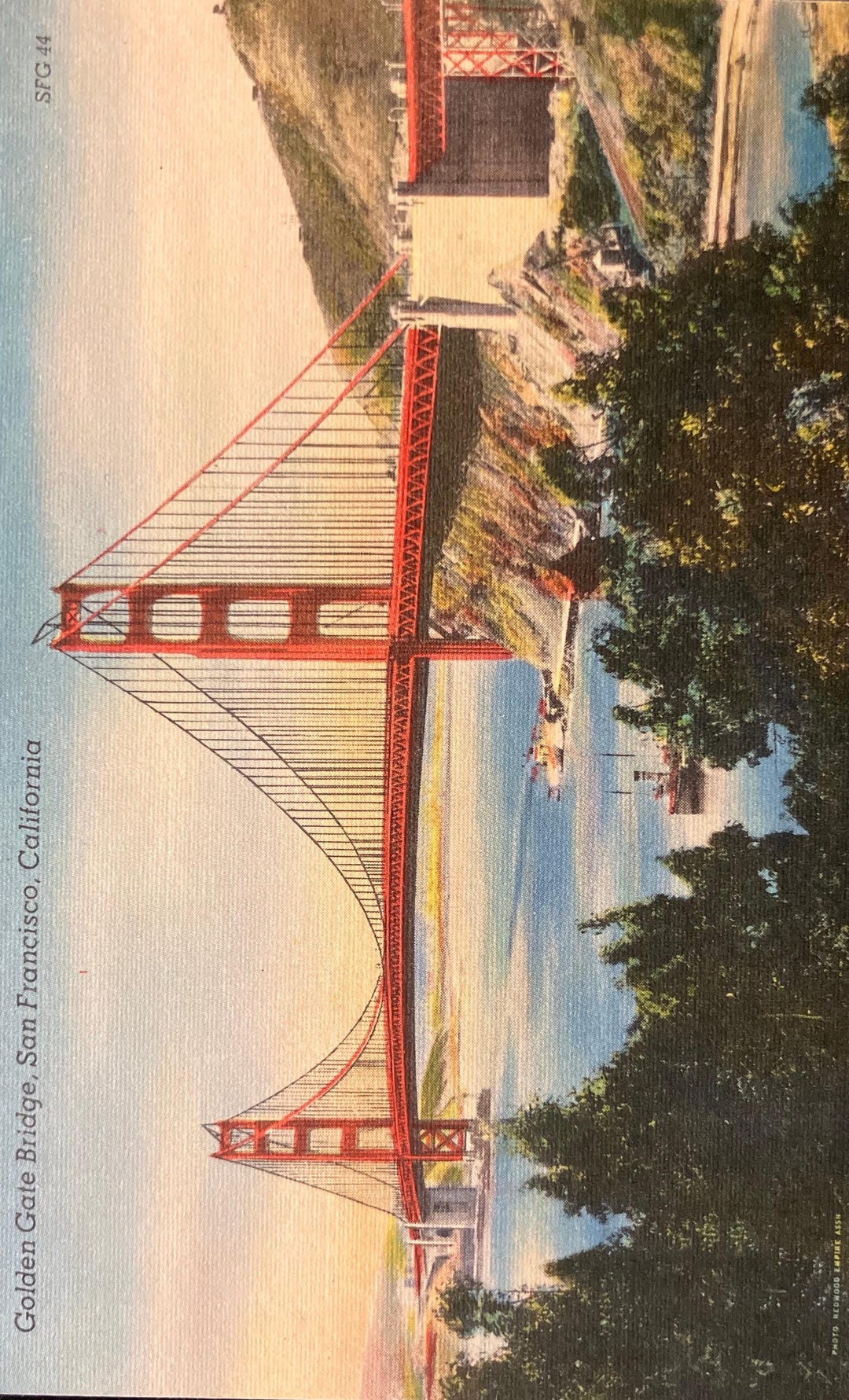 Golden Gate Bridge, San Francisco, California Built in 1937 - Vintage ...