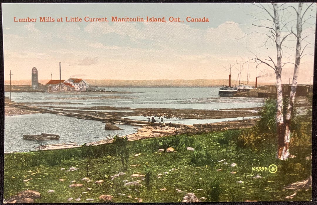 Lumber Mills at Little Current, Manitoulin Island, Ont., Canada ...