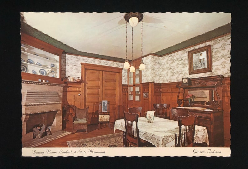Dining Room Limberlost State Memorial Geneva Indiana Vintage Postcard ...