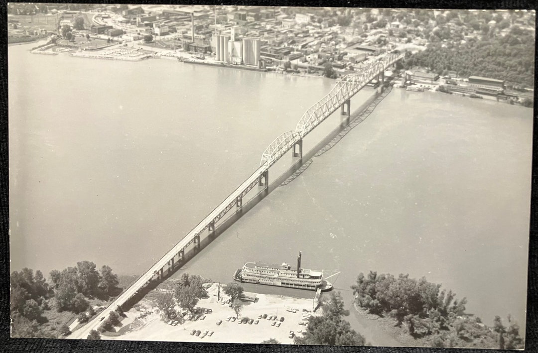 Mark Twain Memorial Bridge - Hannibal, Maryland- Vintage RPPC Bridge ...