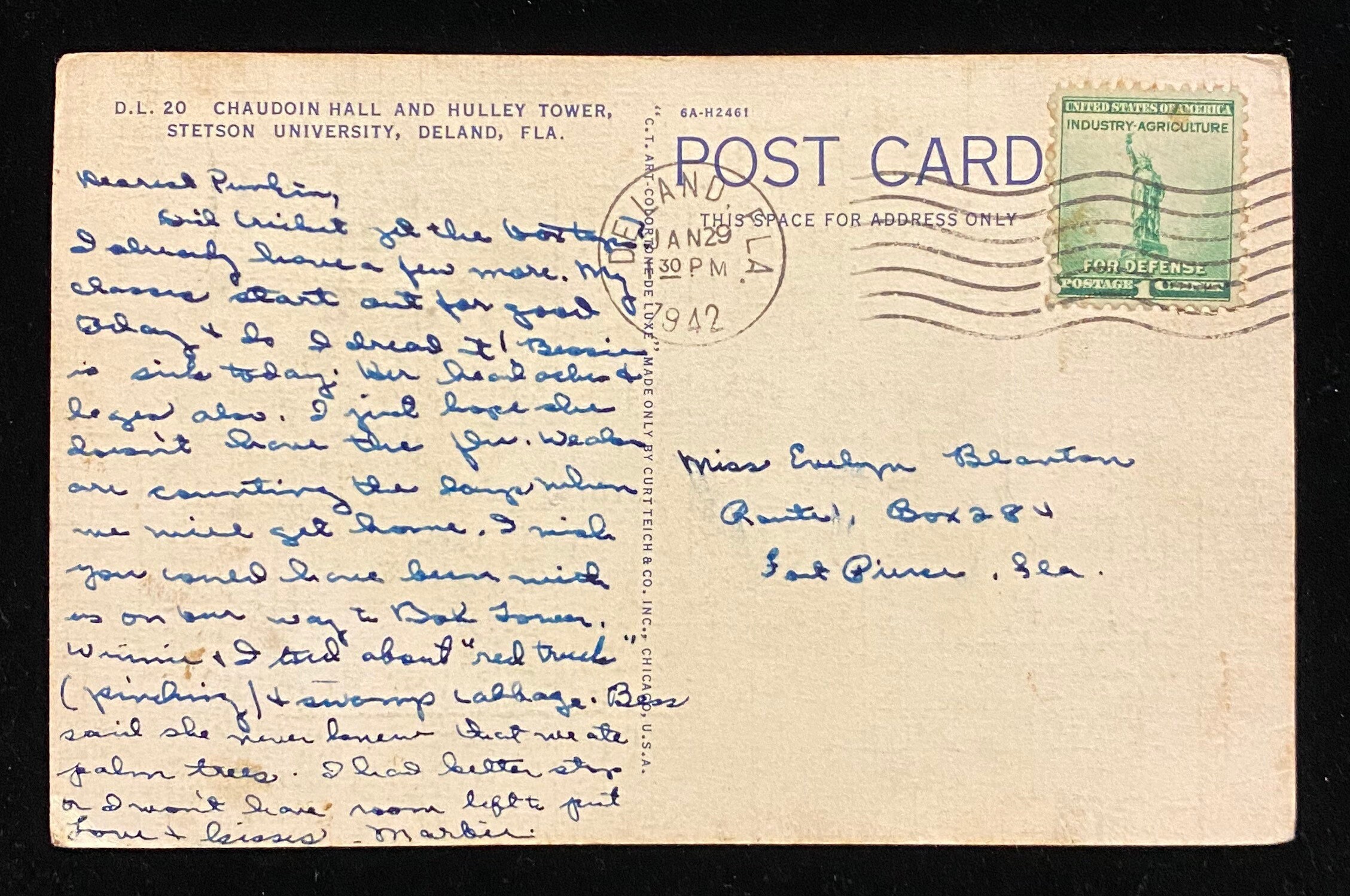 Chaudoin Hall and Hulley Tower, Stetson University, Deland, Florida ...