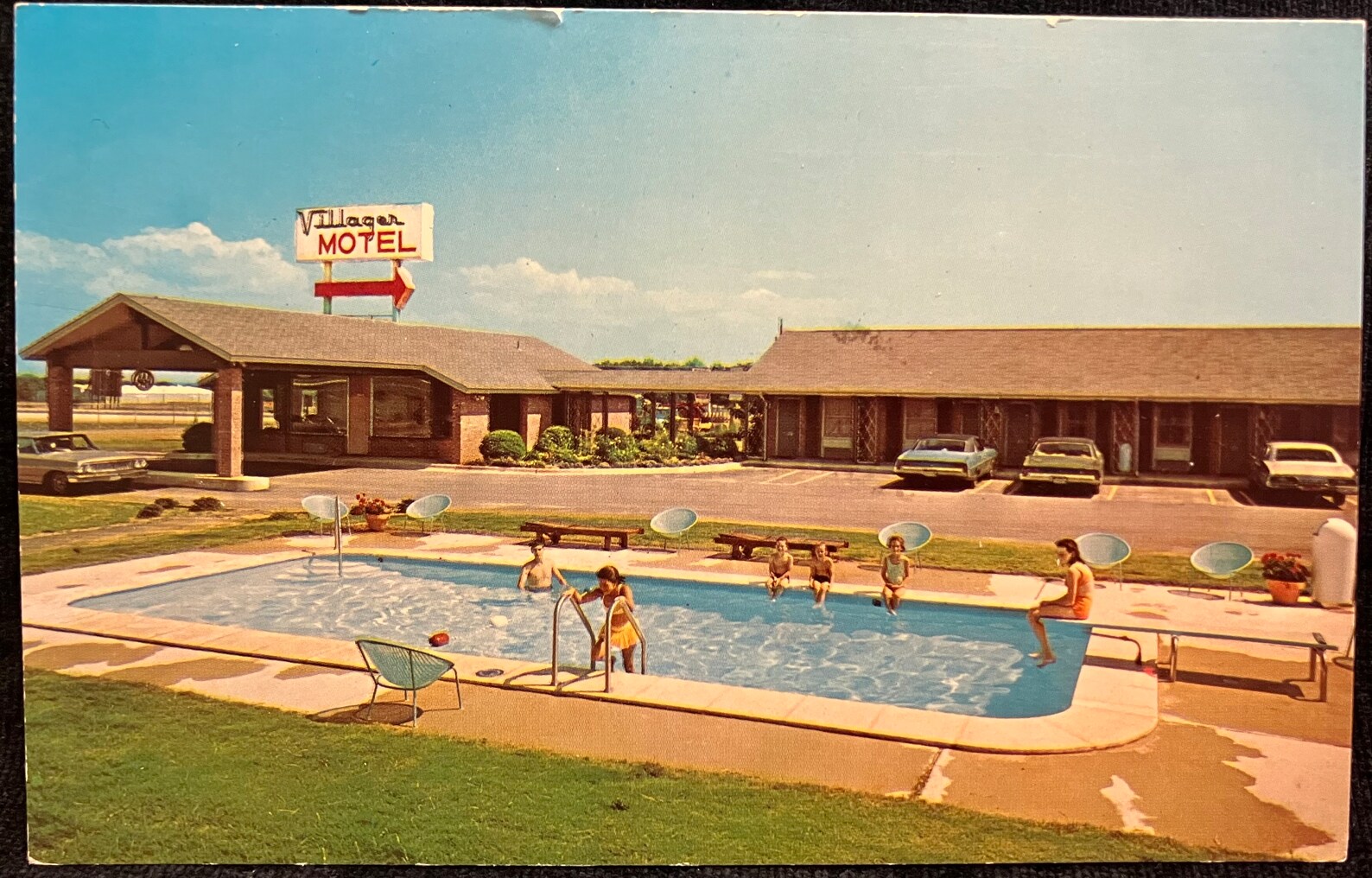 Villager Motel - Perry, Georgia - Vintage Motel Postcard - Etsy