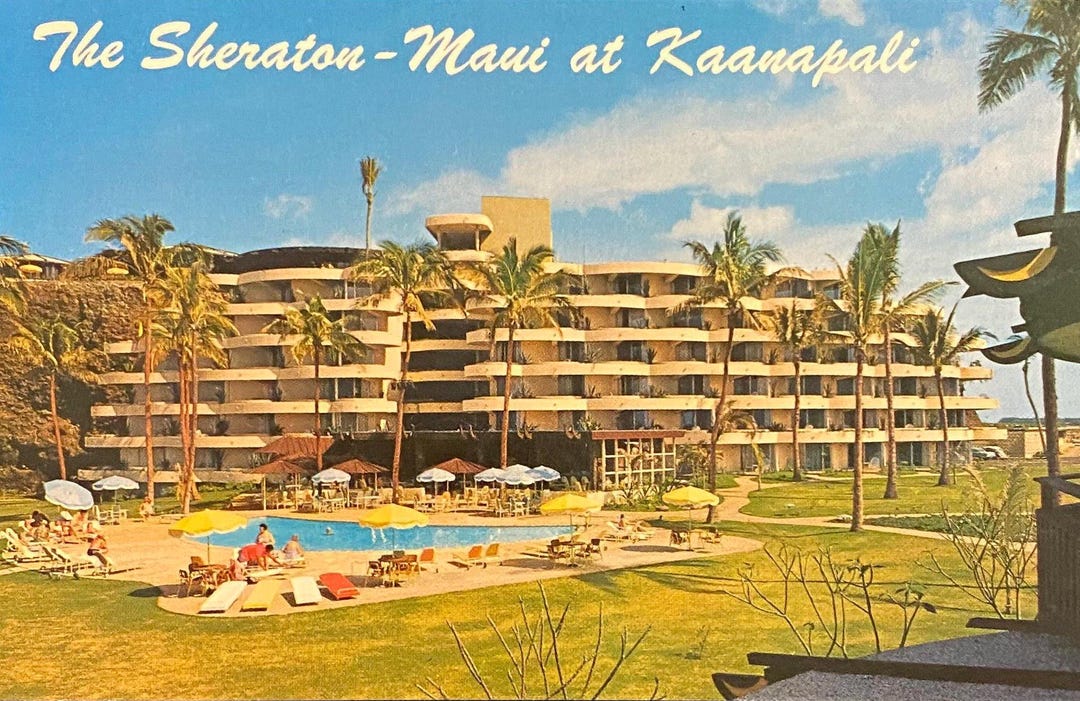 The Sheraton - Maui at Kaanapali - Photo: R. Wenkam - Vintage Postcard ...