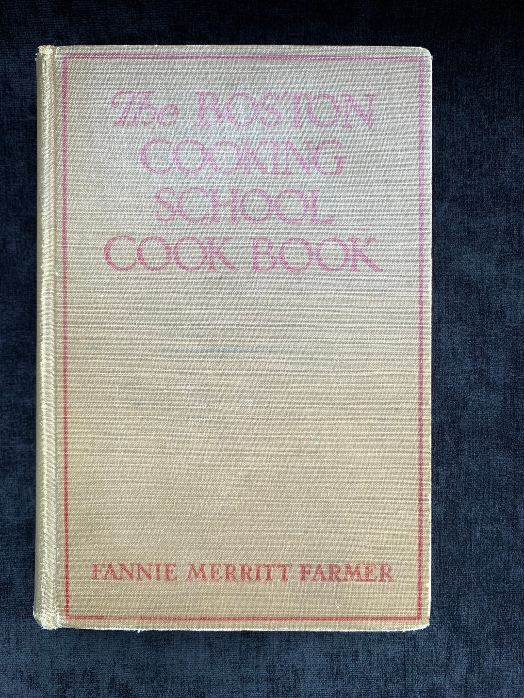 The Boston Cooking School Cookbook by Fannie Merritt Farmer - Etsy
