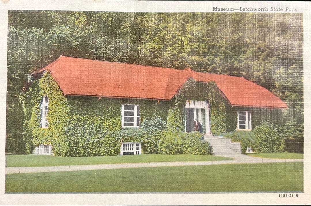 Museum- Letchworth State Park-new York- Vintage Linen Postcard - Etsy