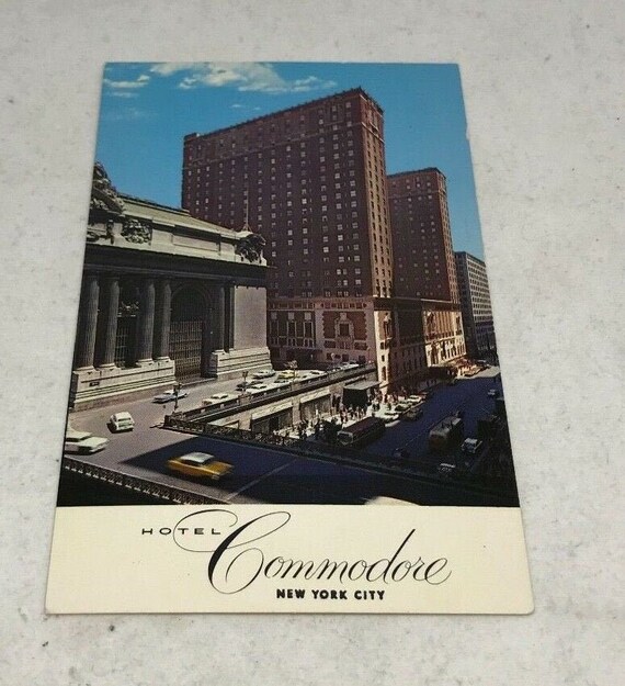 The Hotel Commodore New York Vintage Postcard | Etsy
