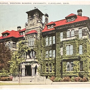 Adelbert College, Western Reserve University- Cleveland, Ohio- Vintage ...