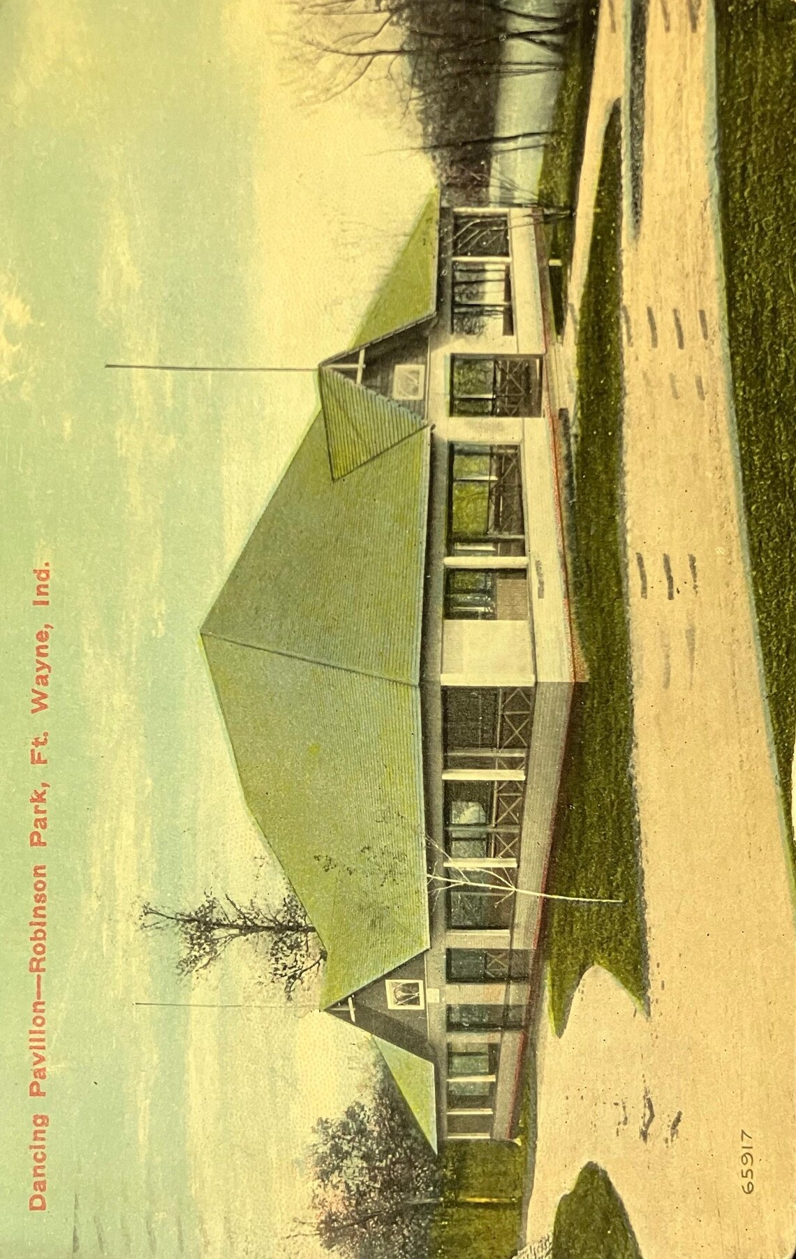 Dancing Pavilion in 1910 - Robinson Park, Ft. Wayne, Indiana - Vintage ...