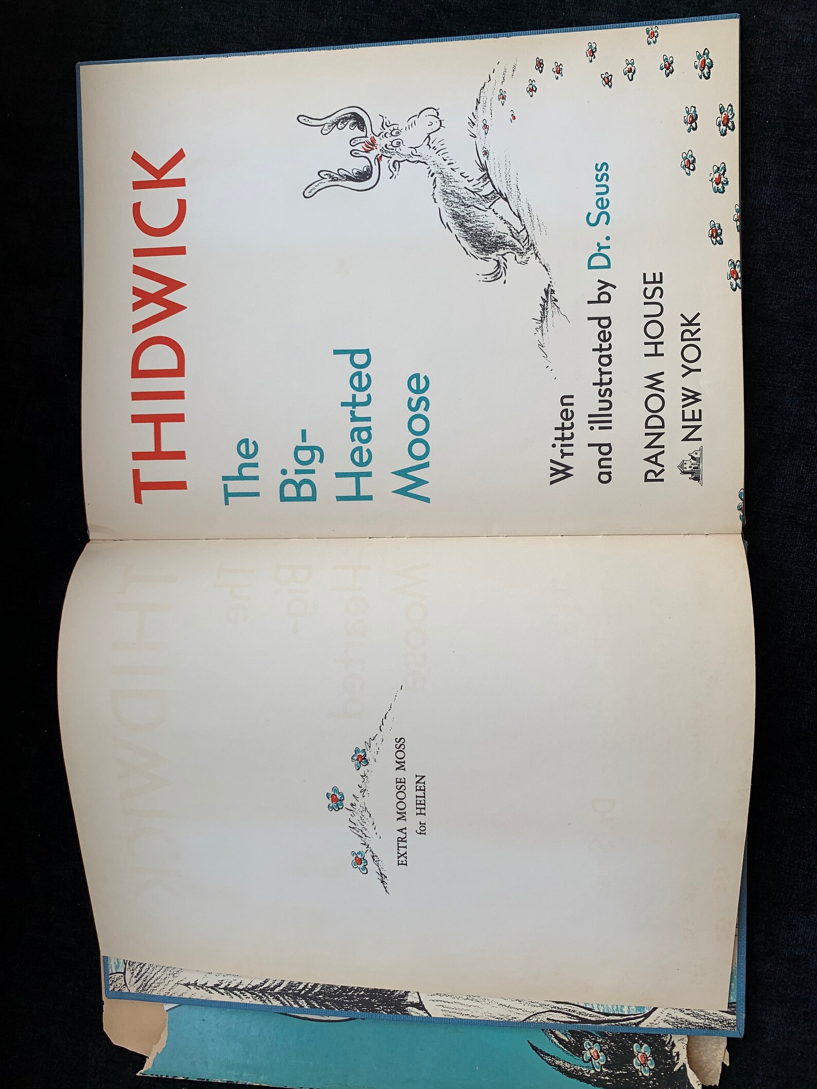 Dr. Seuss Thidwick the Big-hearted Moose, Old/collectable Books - Etsy