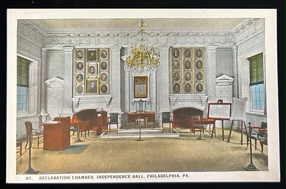 Declaration Chamber Independence Hall Philadelphia - Etsy