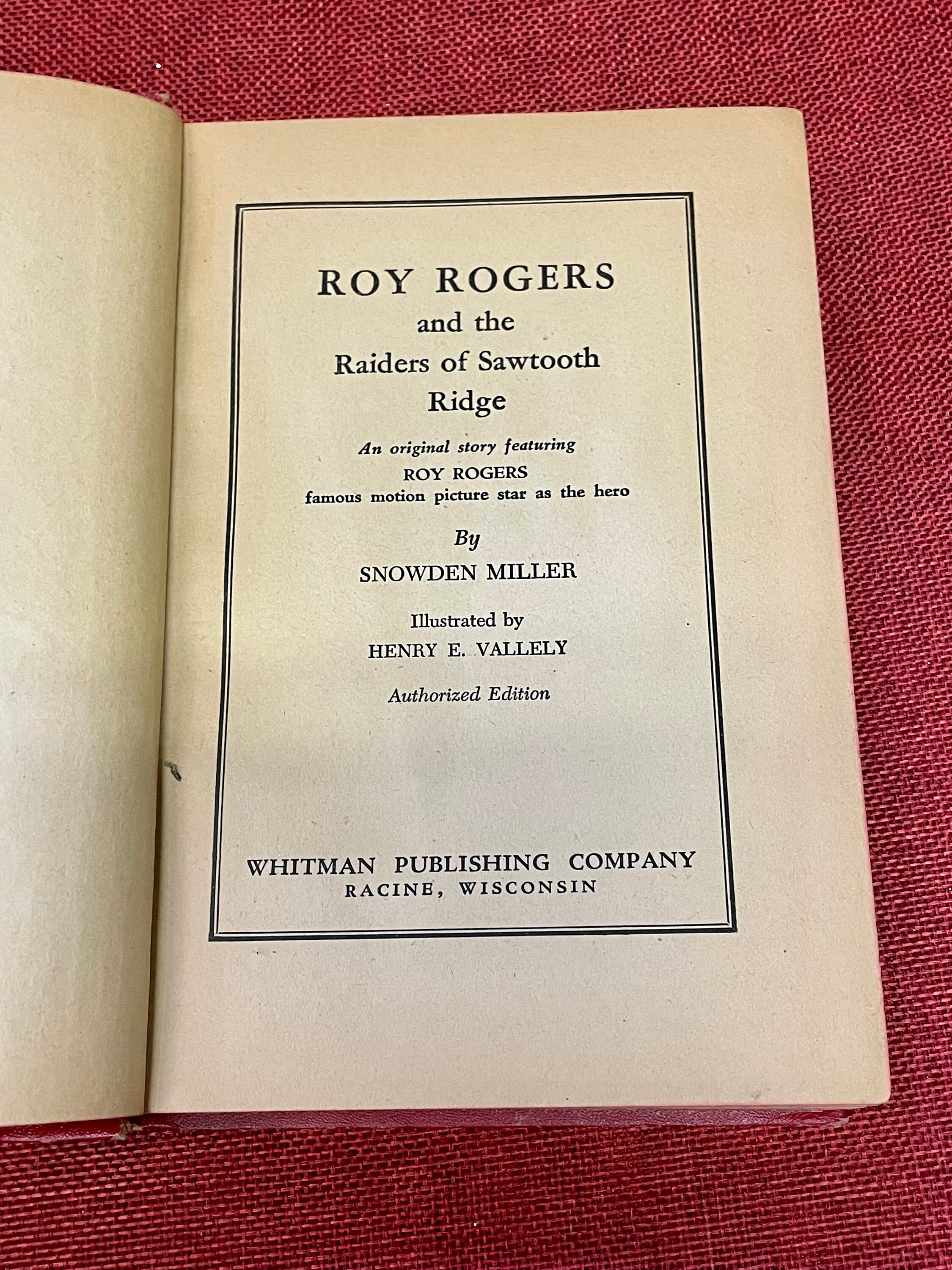 Roy Rogers and the Raiders of Sawtooth Ridge by Snowden Miller - Etsy