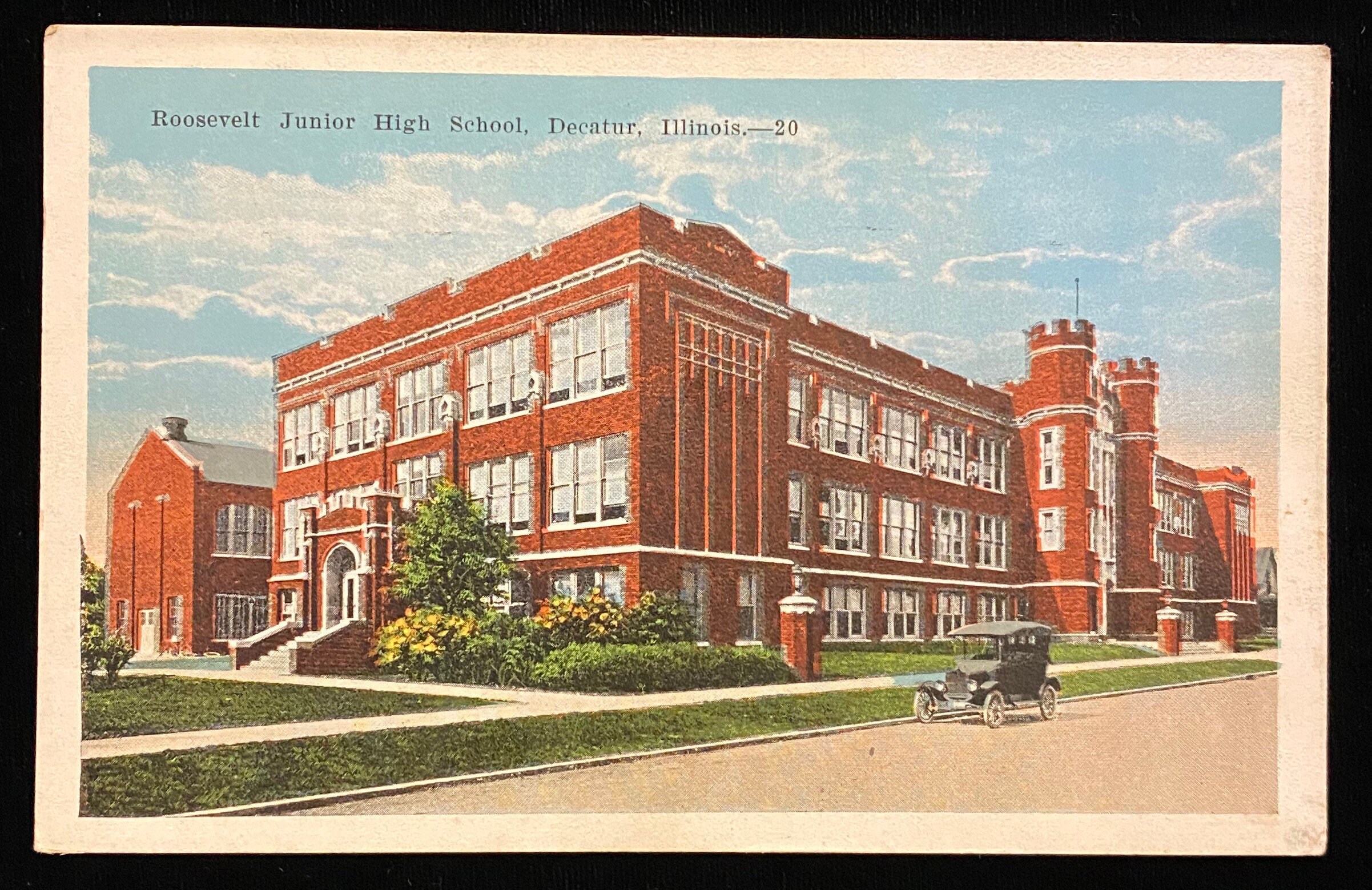 Roosevelt Junior High School, Decatur, Illinois - Vintage Postcard - Etsy