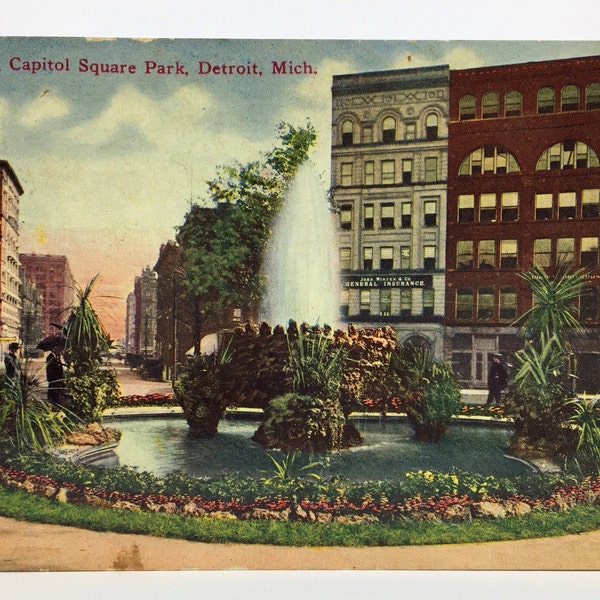 Detroit Postcard - Etsy