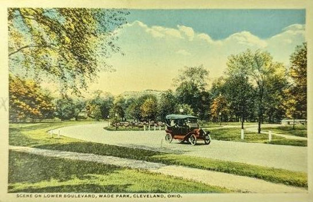 Scene on Lower Boulevard - Wade Park - Cleveland, Ohio - 1910s/1920s ...