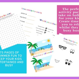 Summer Activities, Summer Printables, Printable Activities, Summer ...