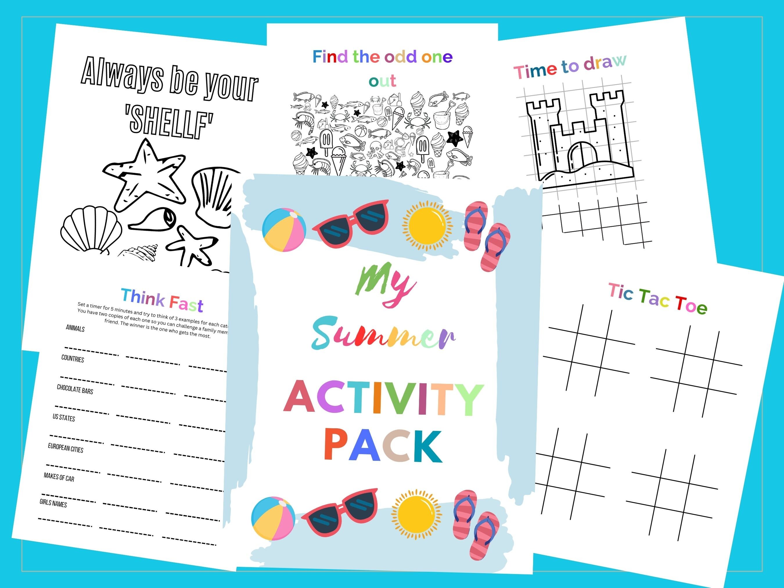 Summer Activities, Summer Printables, Printable Activities, Summer ...