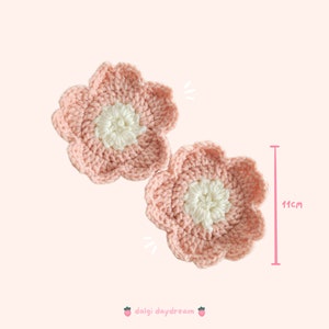 Sakura Cherry Blossom Crochet Coaster Cute Japanese Beverage Drink ...
