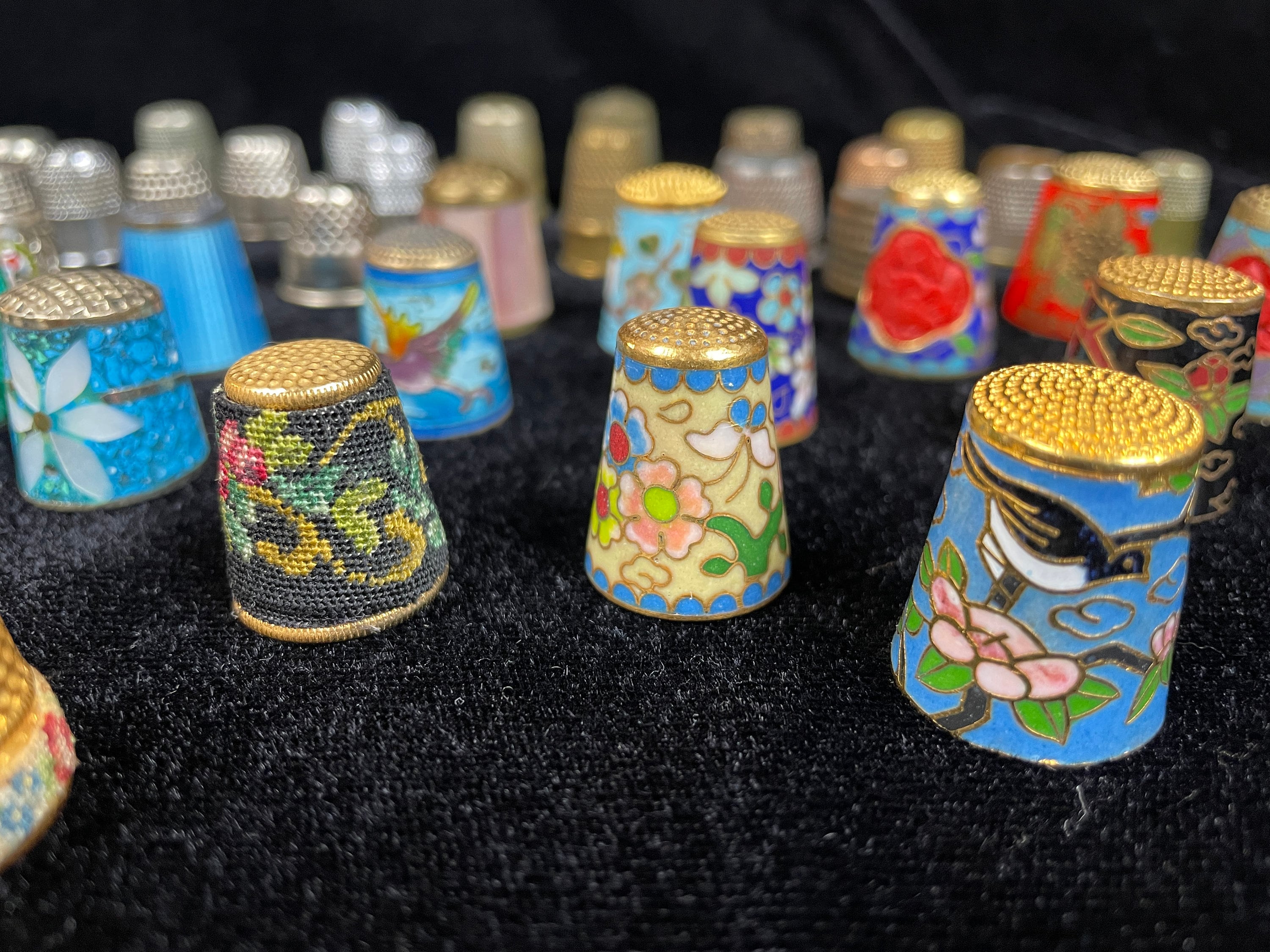 Special Metals Thimbles Collection Brass, Tin, Aluminum, Pewter, Inlaid ...