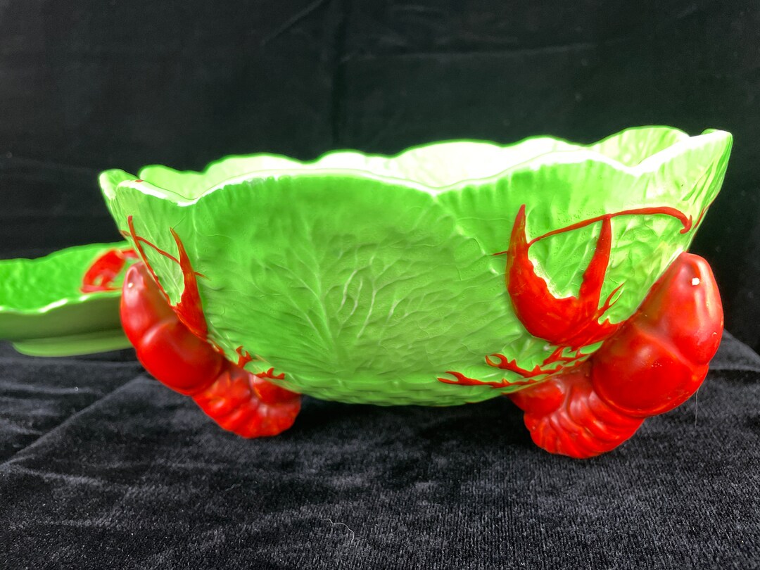 Early "crown Devon" Made in England Lobster Salad Bowl & Platter - Etsy
